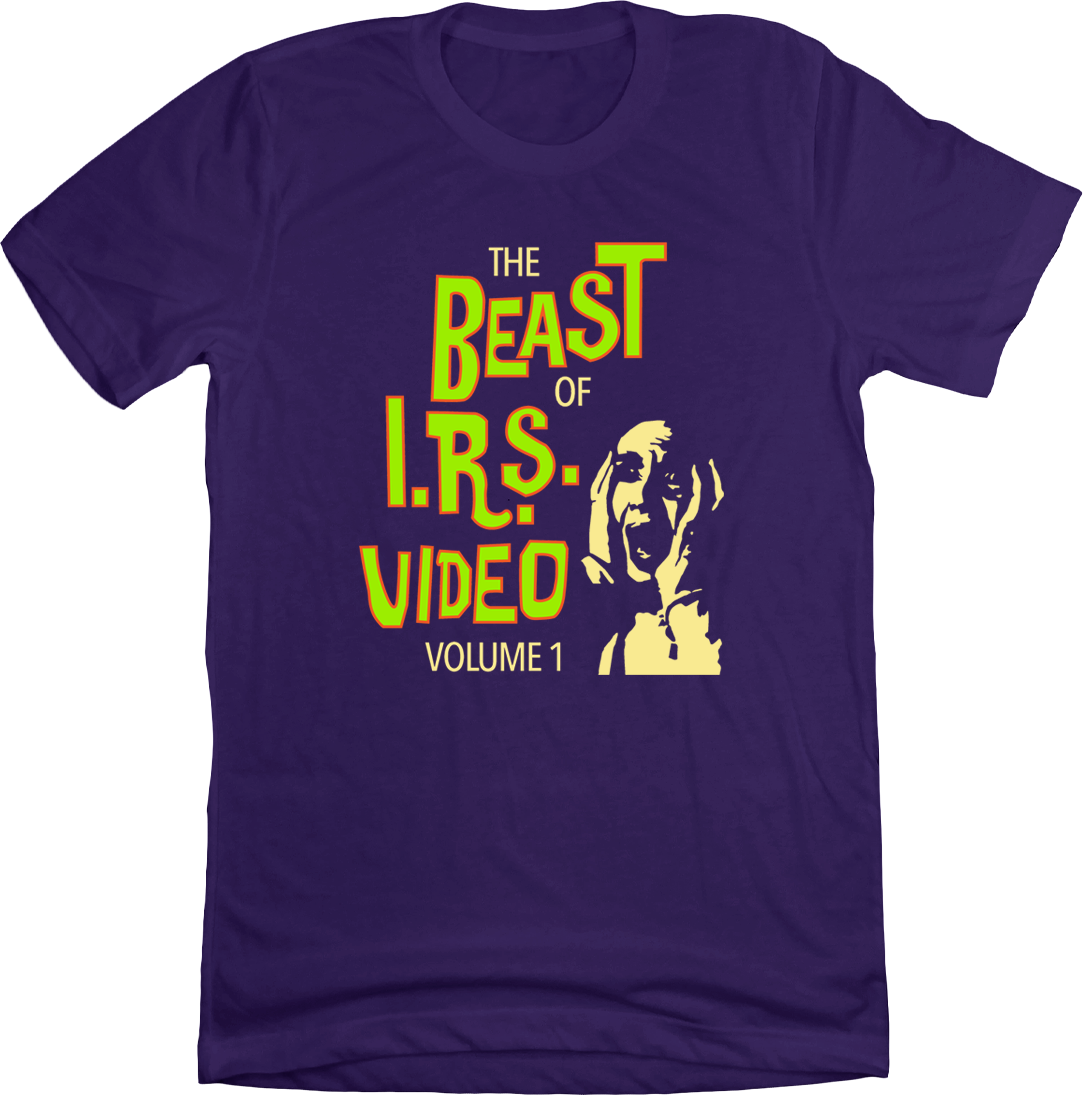 The Beast Of I R S Video Volume 1 T shirt Vintage TV Old School The Beast Of I R S Video Volume 1 T shirt Vintage TV Old School
