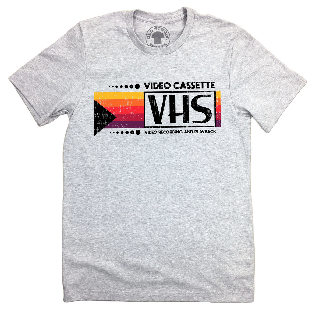 Vintage VHS T-Shirt | Video Cassette Apparel | Old School Shirts ...